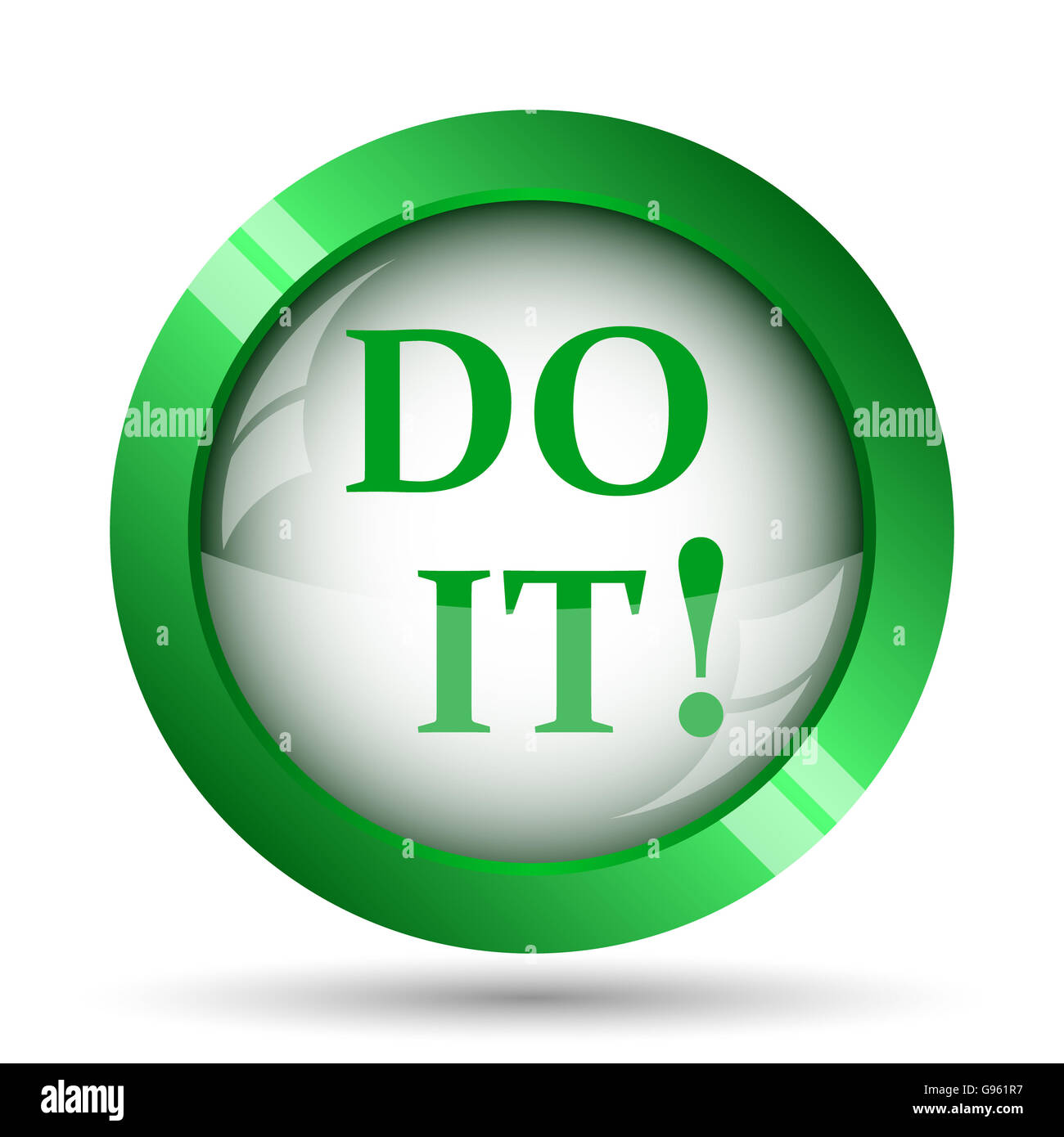 Do it icon. Internet button on white background Stock Photo - Alamy