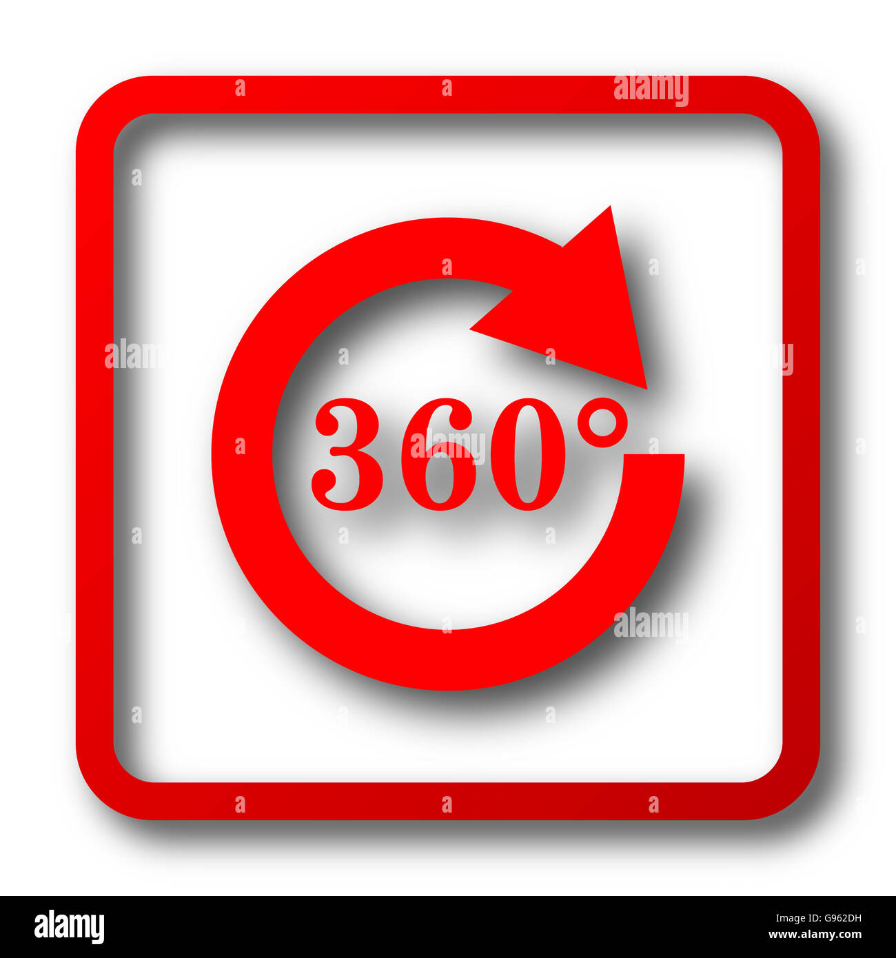 Reload 360 icon. Internet button on white background Stock Photo - Alamy
