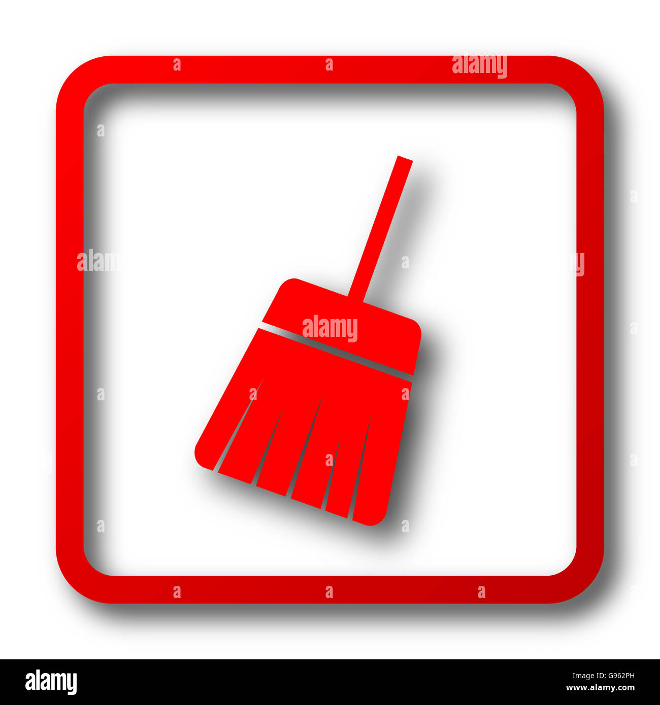 Sweep icon. Internet button on white background Stock Photo - Alamy