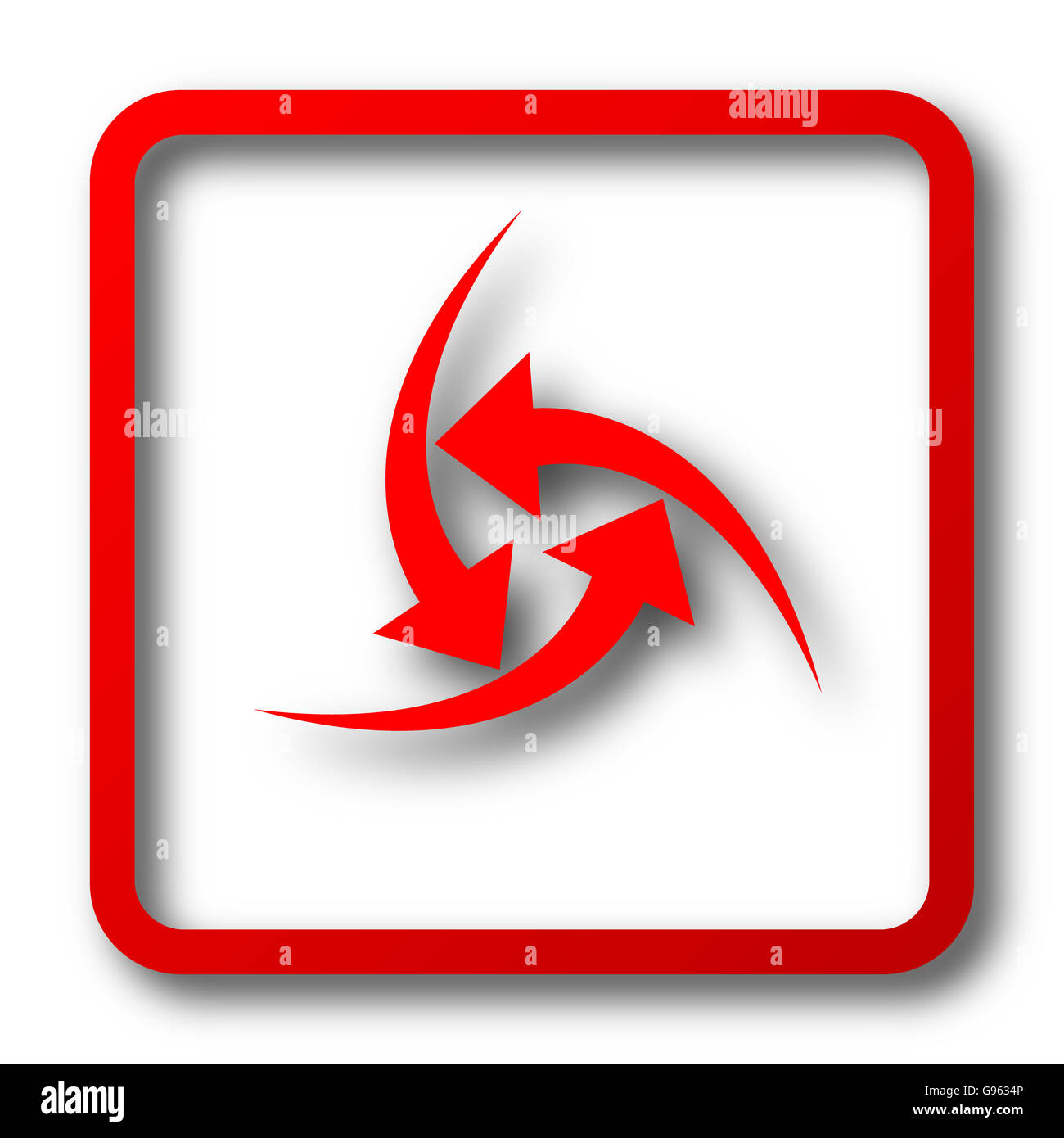 Change icon. Internet button on white background Stock Photo - Alamy