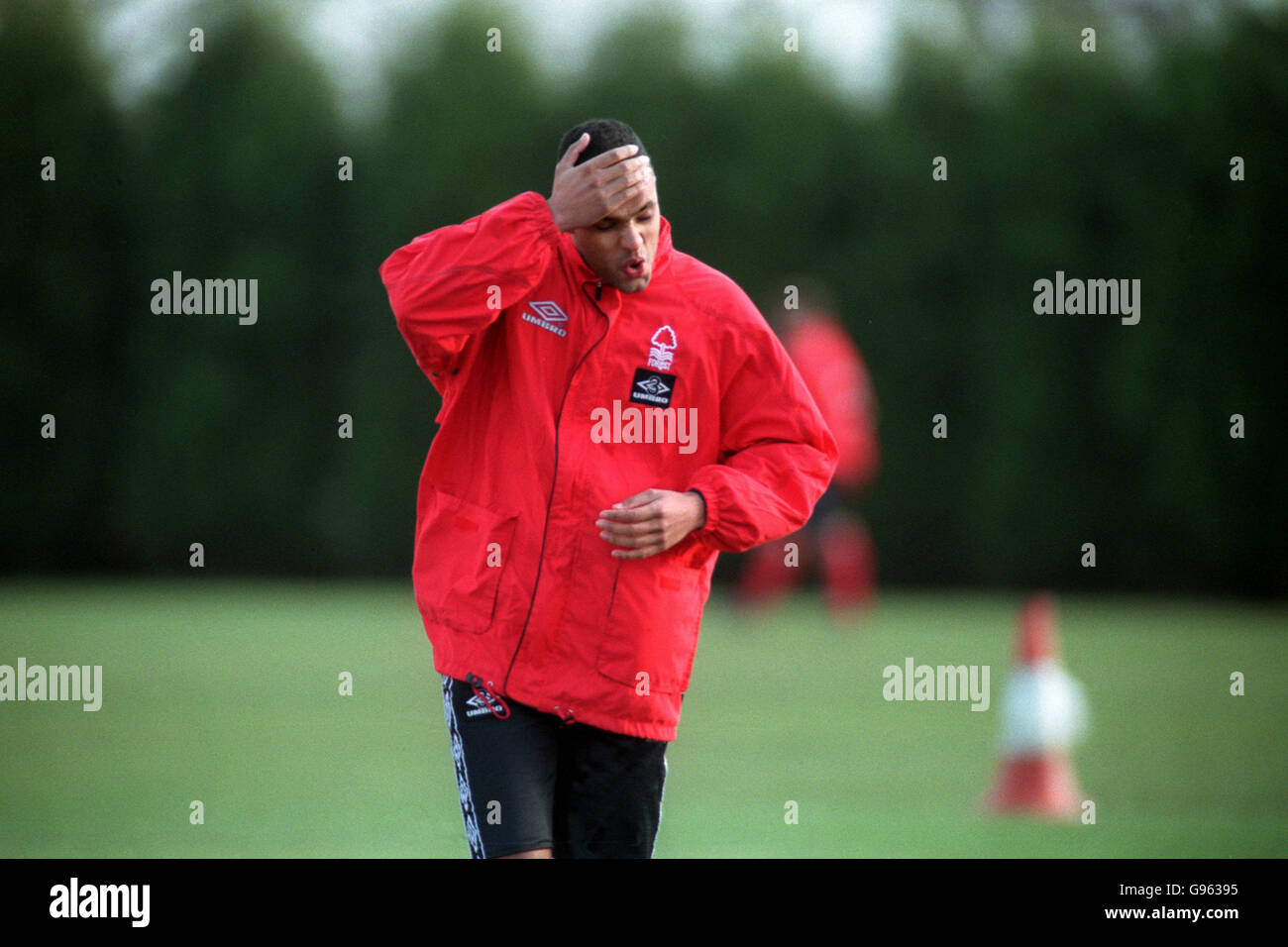 Soccer english premier league nottingham forest training hi-res stock ...