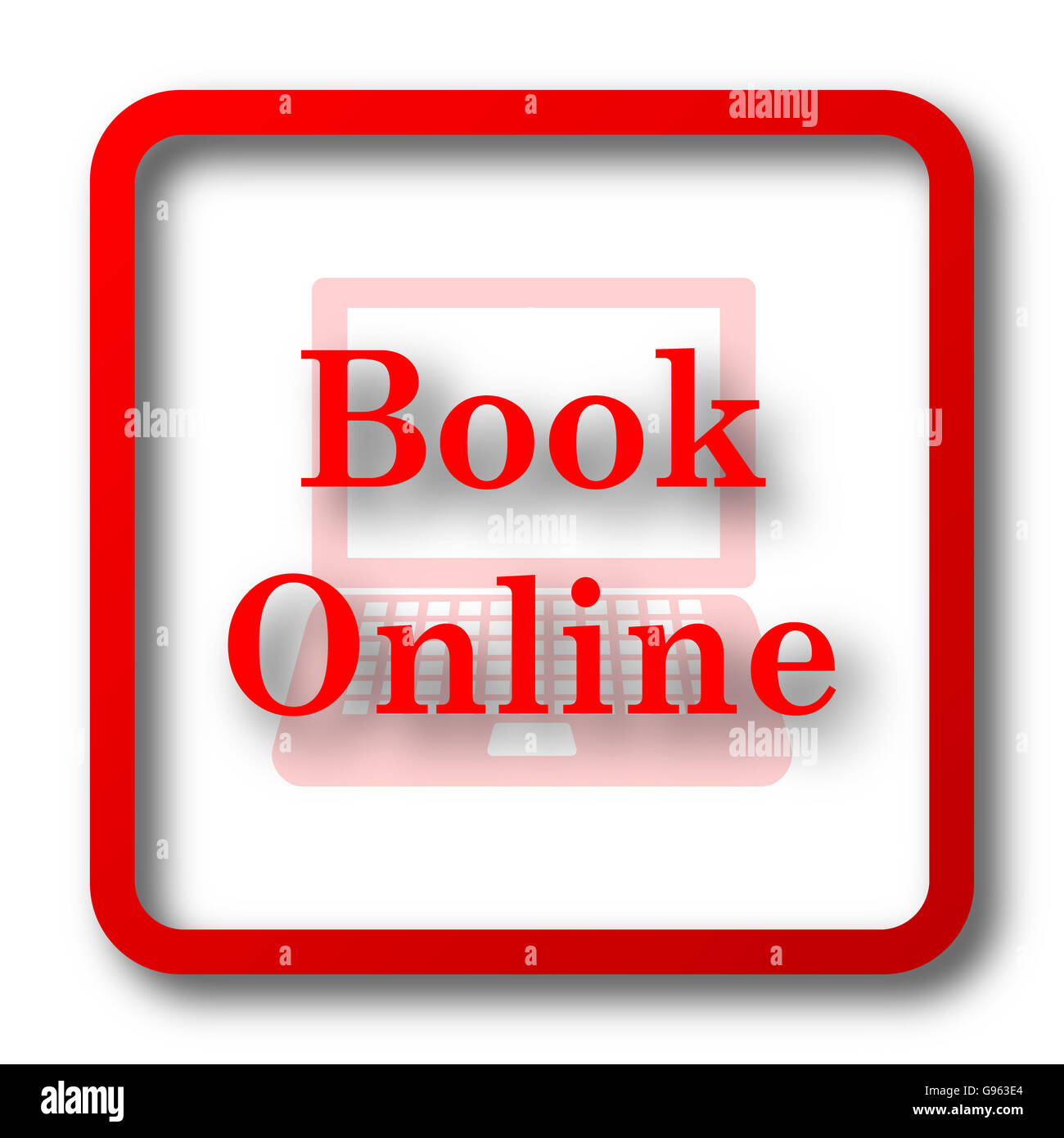 Book online now red Cut Out Stock Images & Pictures - Alamy