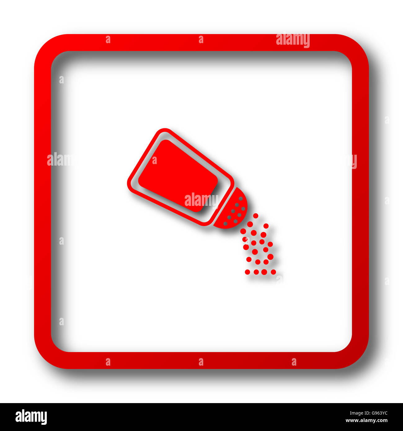 Salt icon. Internet button on white background Stock Photo - Alamy