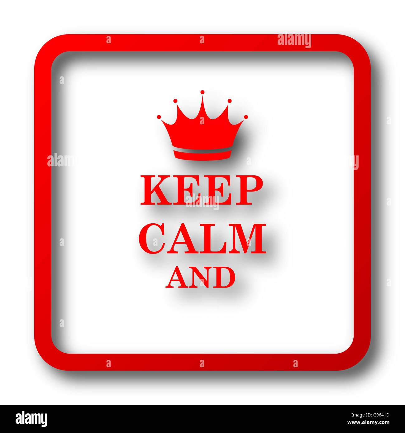 Keep Calm Crown Symbol