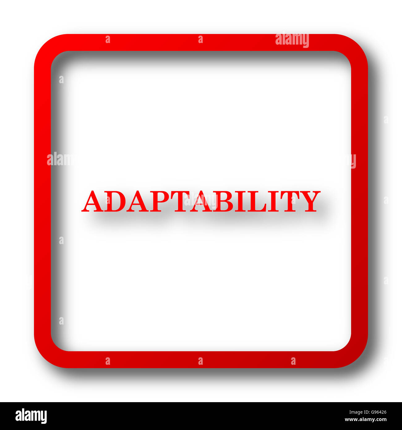 Adaptability icon. Internet button on white background Stock Photo - Alamy