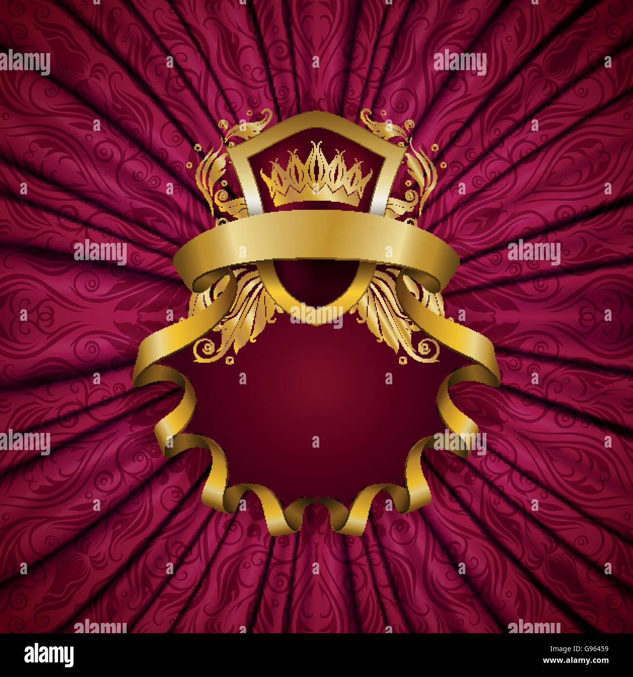 Elegant golden frame banner Stock Vector Image & Art - Alamy