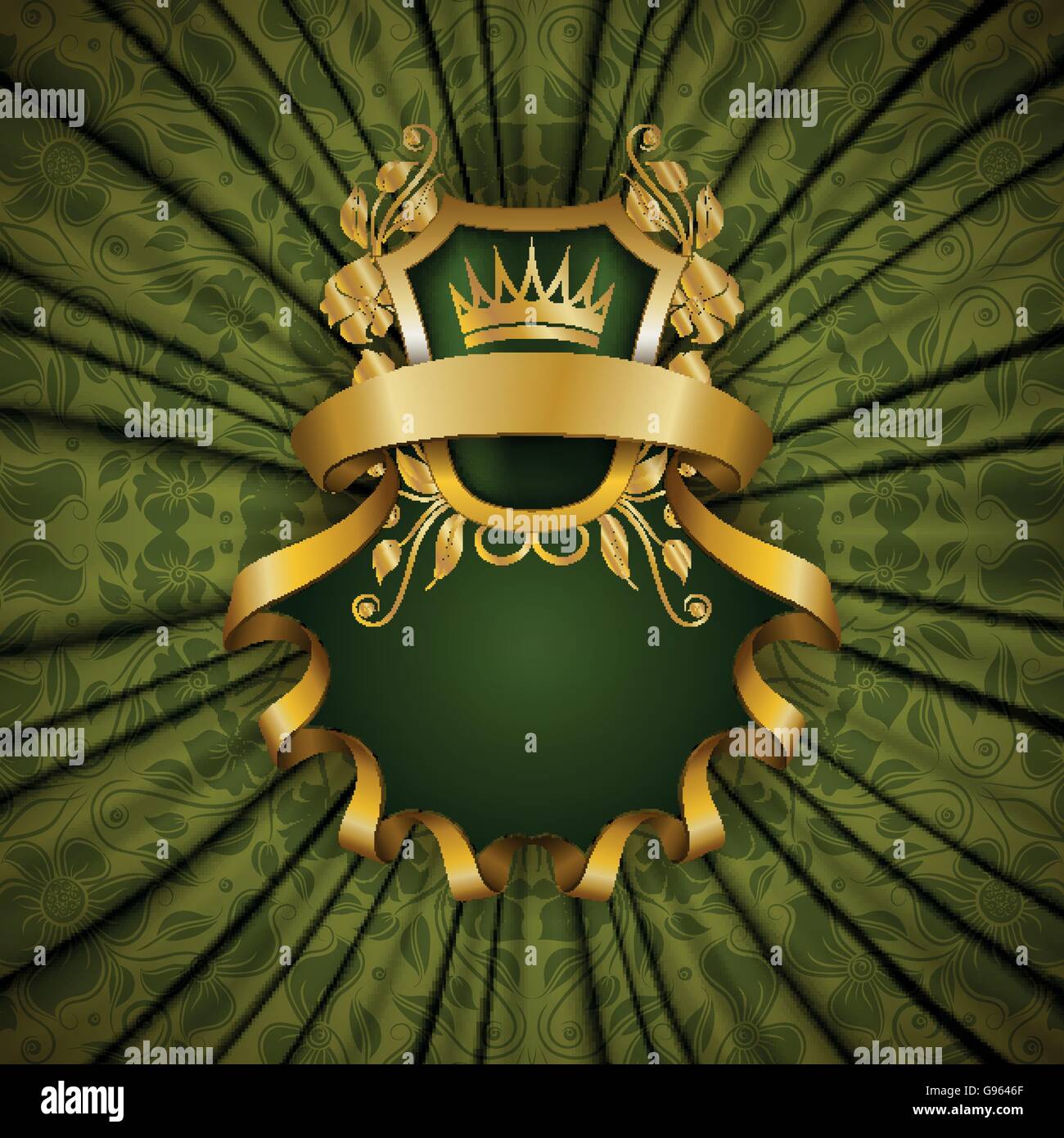 Elegant golden frame banner Stock Vector Image & Art - Alamy