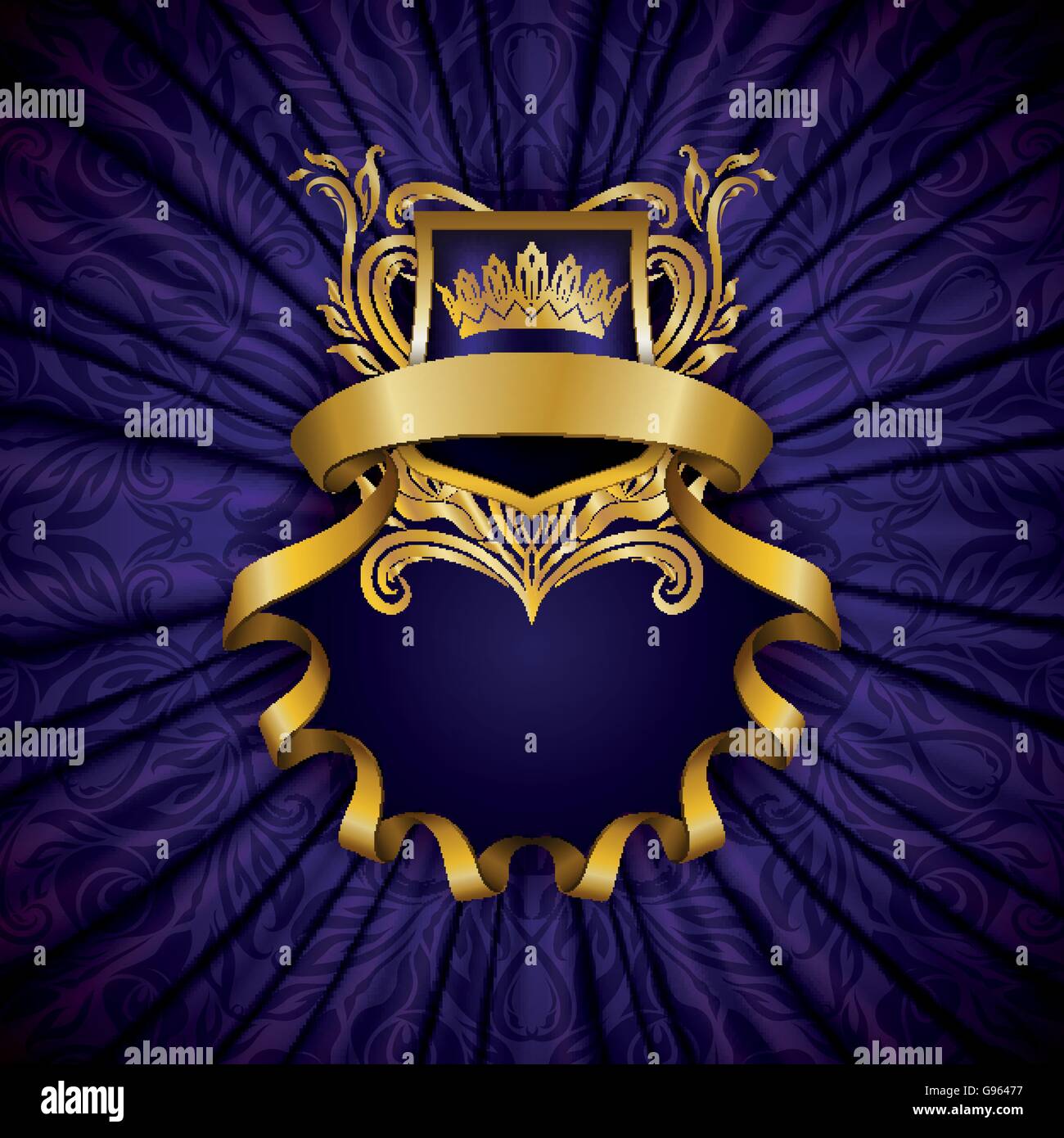 Elegant golden frame banner Stock Vector Image & Art - Alamy