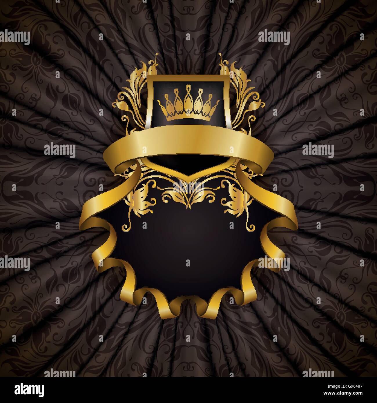 Elegant golden frame banner Stock Vector Image & Art - Alamy