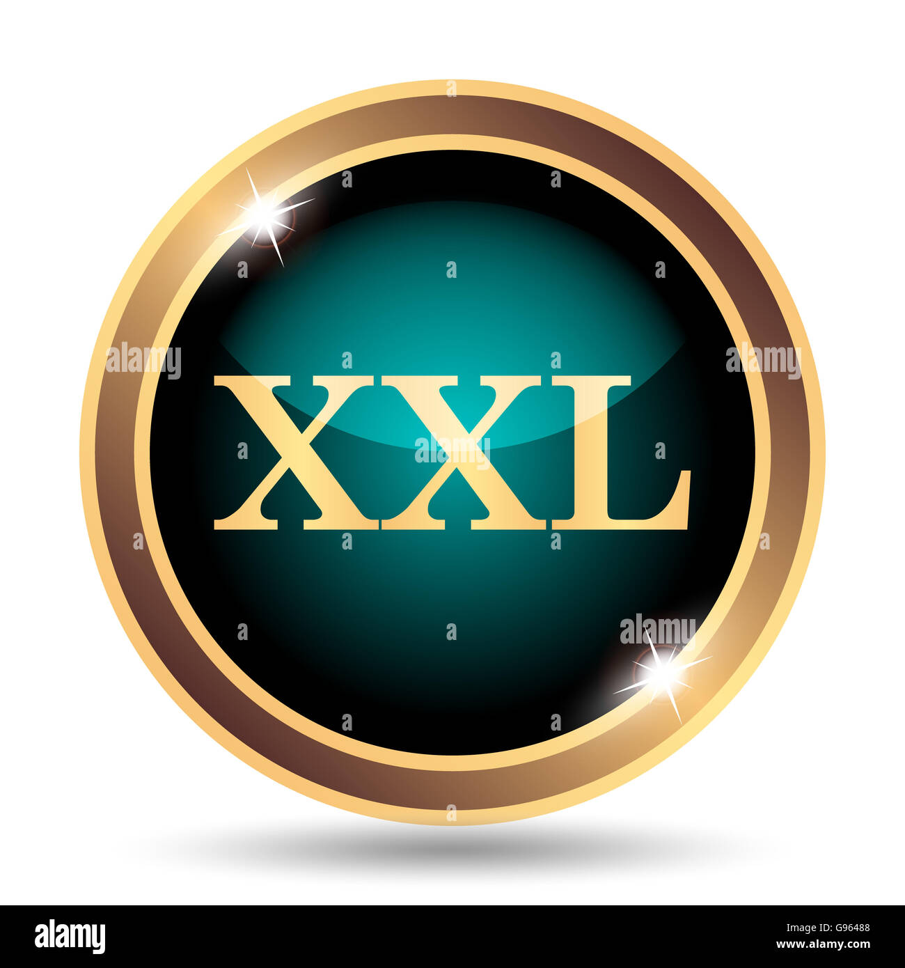 XXL icon. Internet button on white background Stock Photo - Alamy