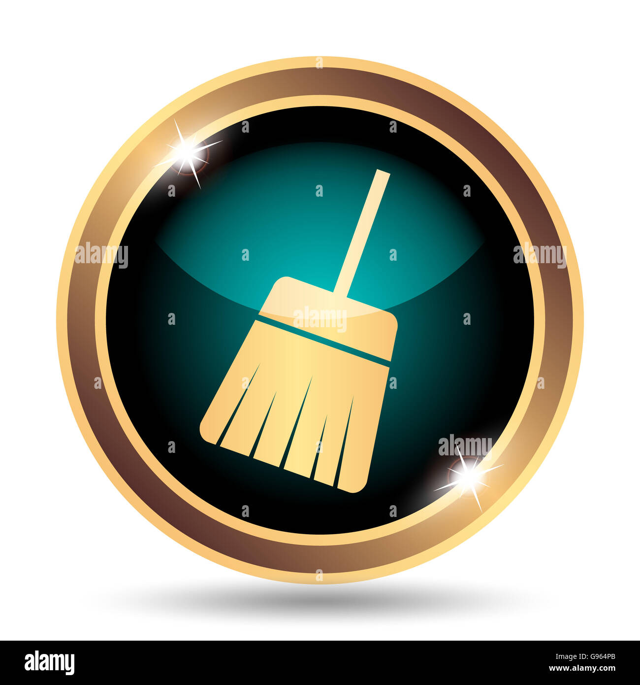 Sweep icon. Internet button on white background Stock Photo - Alamy