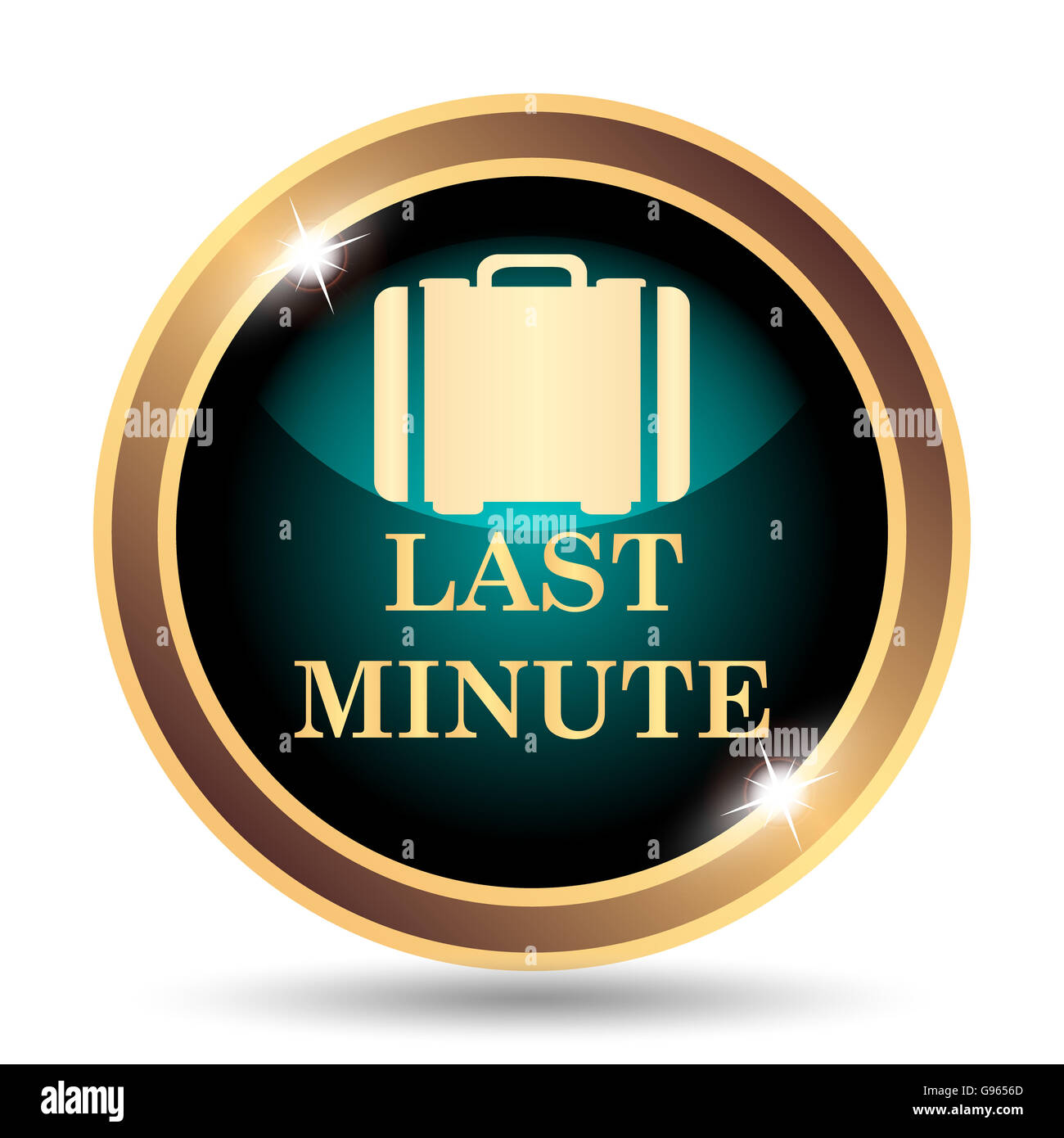 Last minute icon. Internet button on white background Stock Photo - Alamy