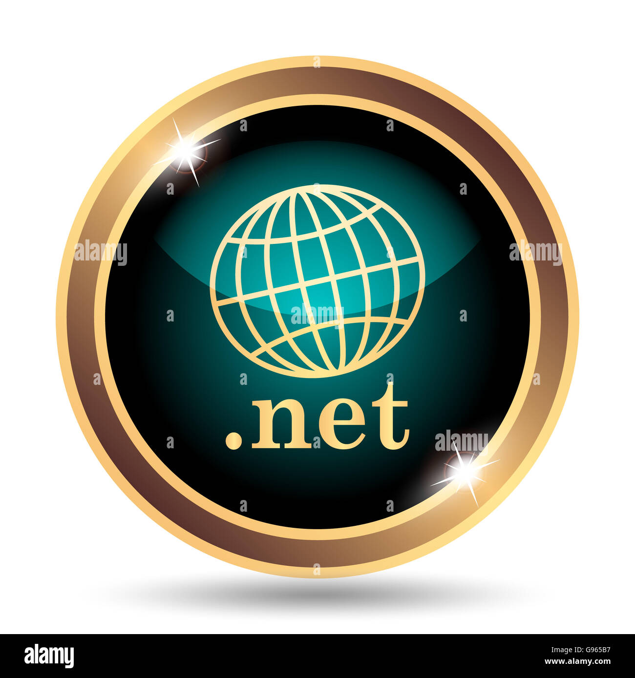 .net icon. Internet button on white background Stock Photo - Alamy