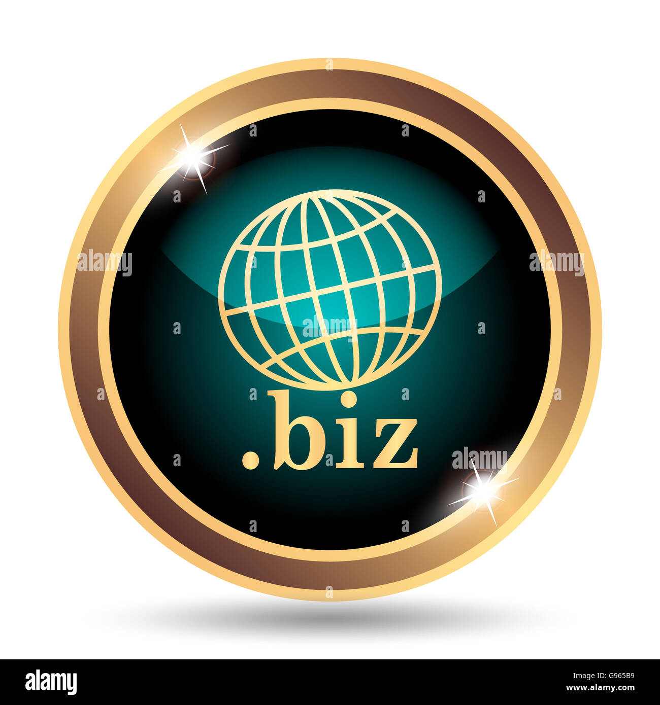 .biz icon. Internet button on white background Stock Photo - Alamy