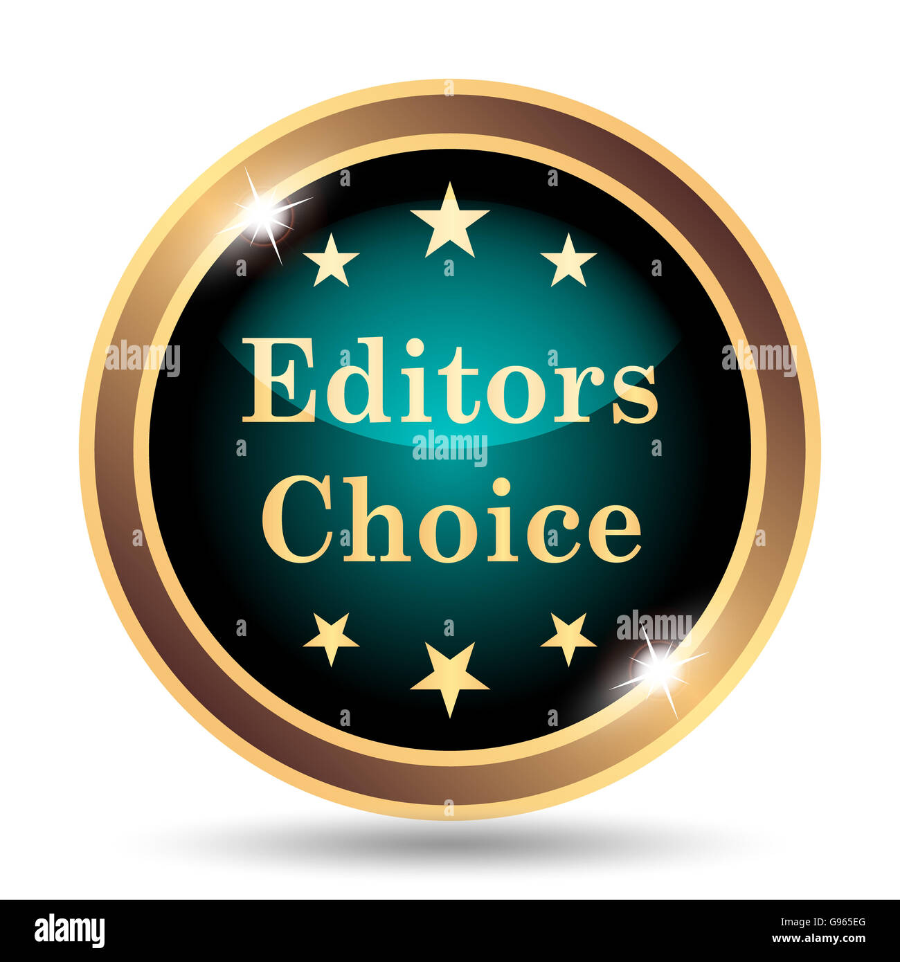 Editors choice icon. Internet button on white background Stock Photo ...