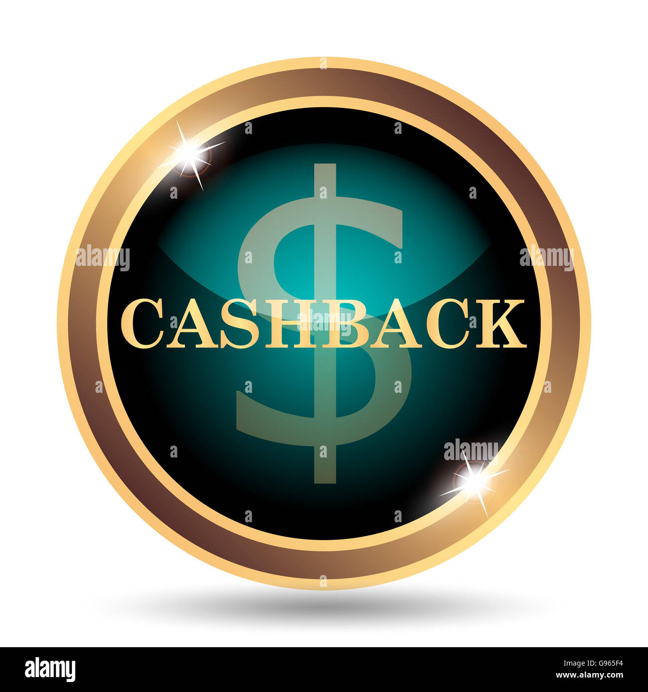Cashback icon. Internet button on white background Stock Photo - Alamy