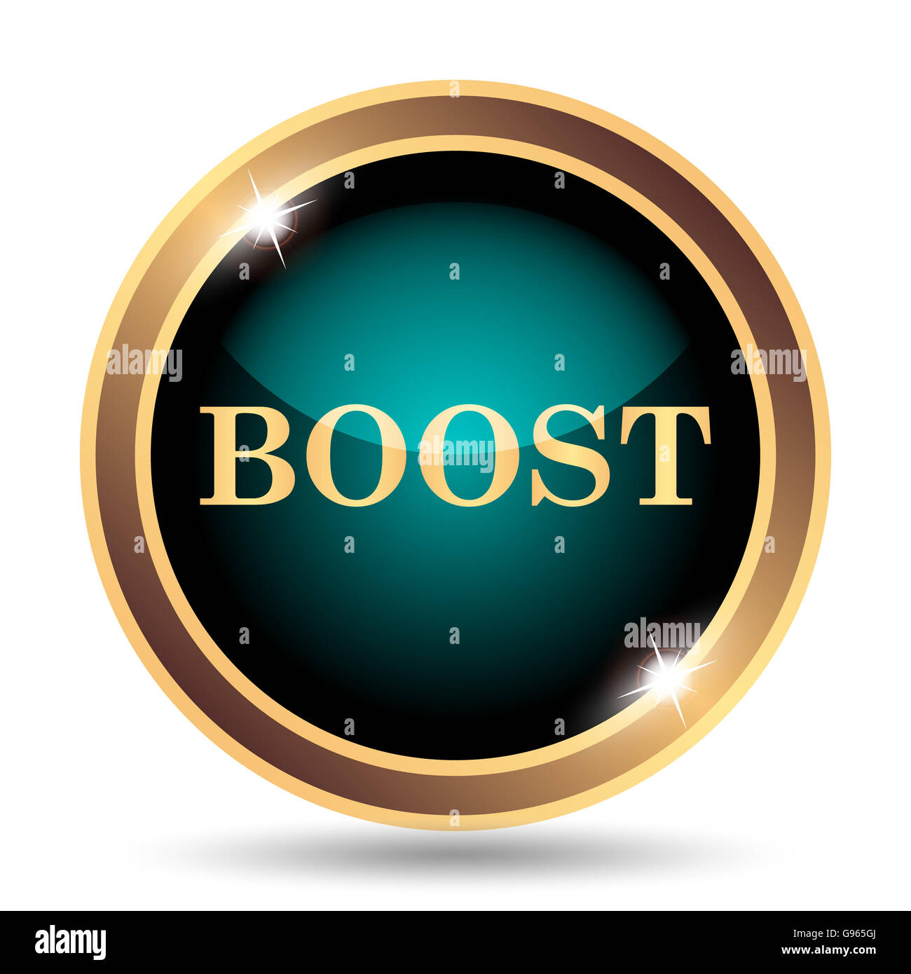 Boost icon. Internet button on white background Stock Photo - Alamy