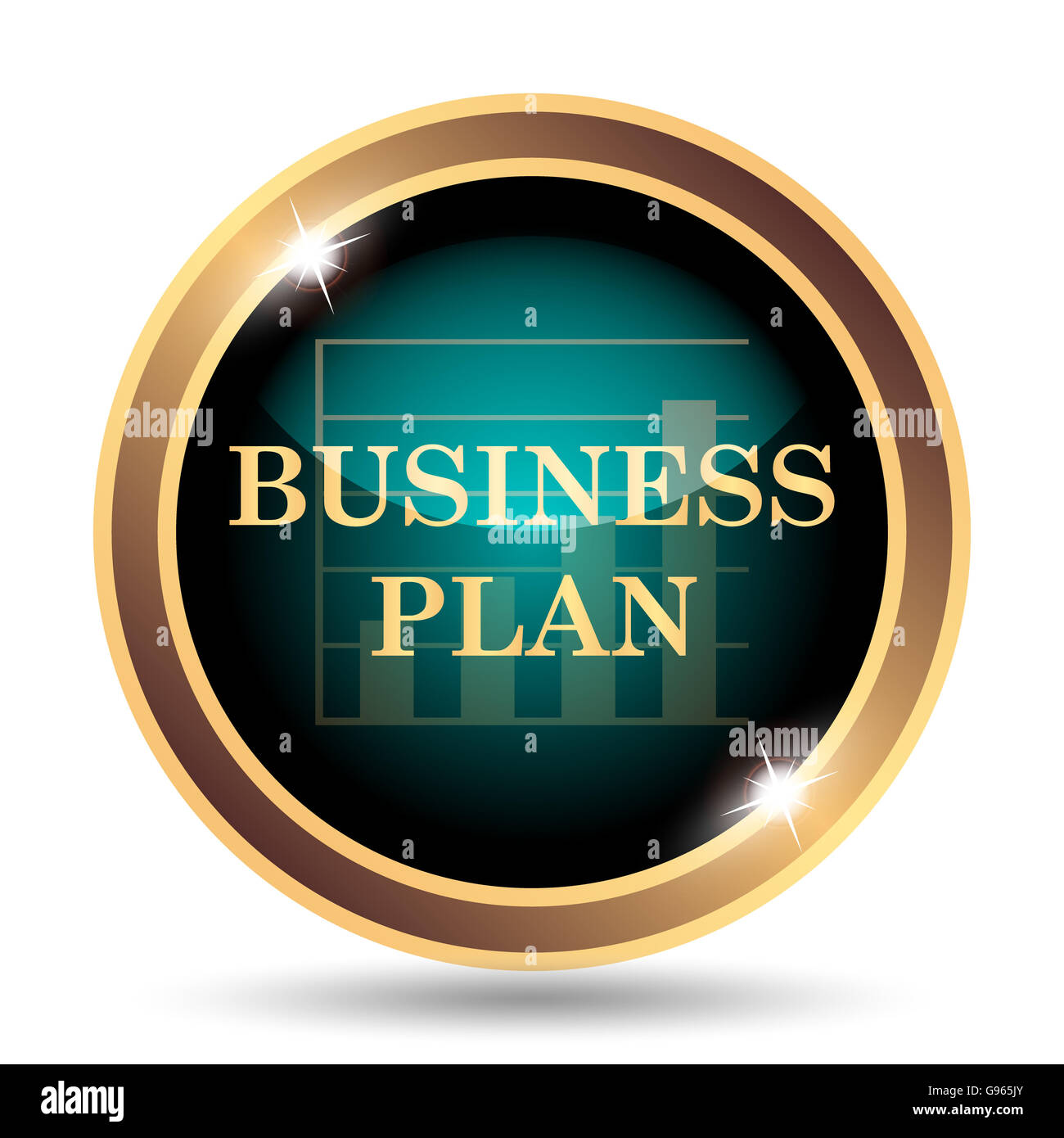 Business plan icon. Internet button on white background Stock Photo - Alamy