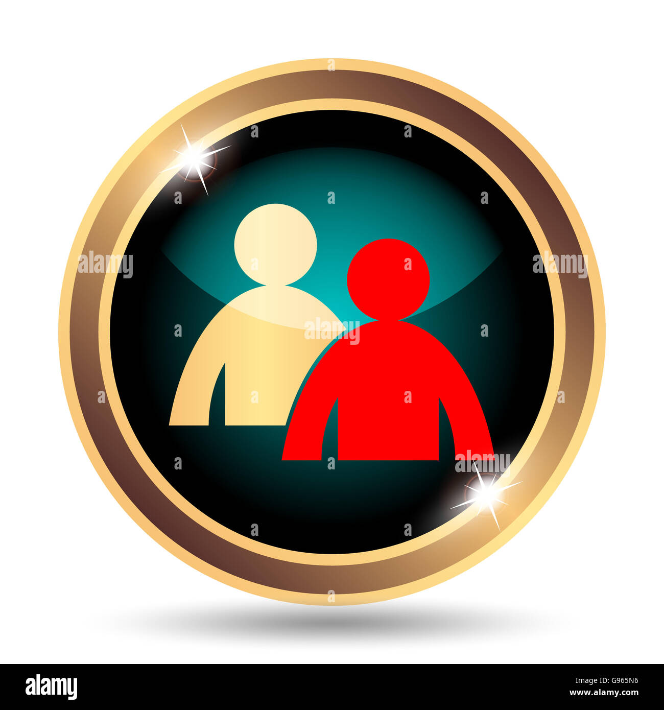 Mentoring icon. Internet button on white background Stock Photo - Alamy