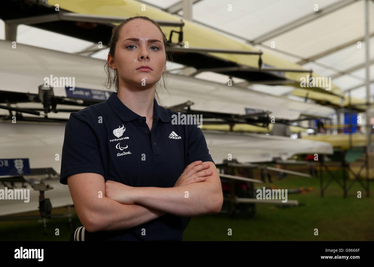 Lauren Rowles during the ParalympicsGB Rowing team announcement Stock ...
