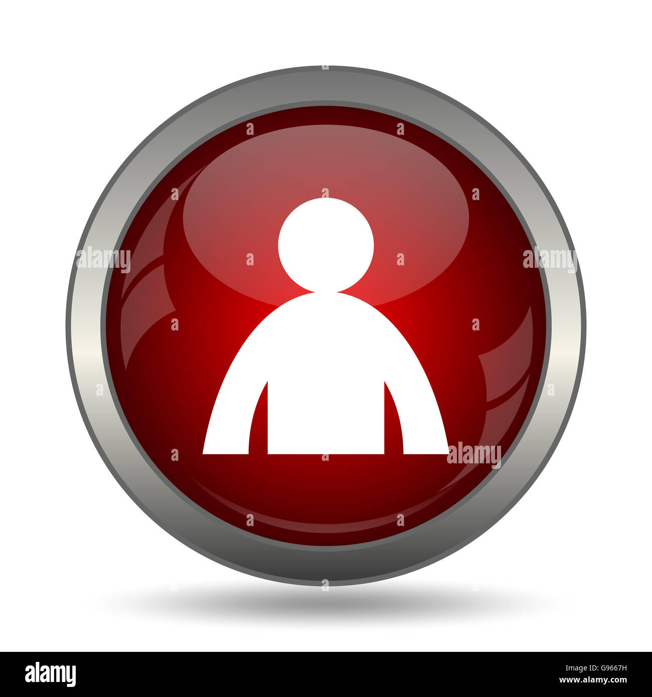 User profile icon. Internet button on white background Stock Photo - Alamy