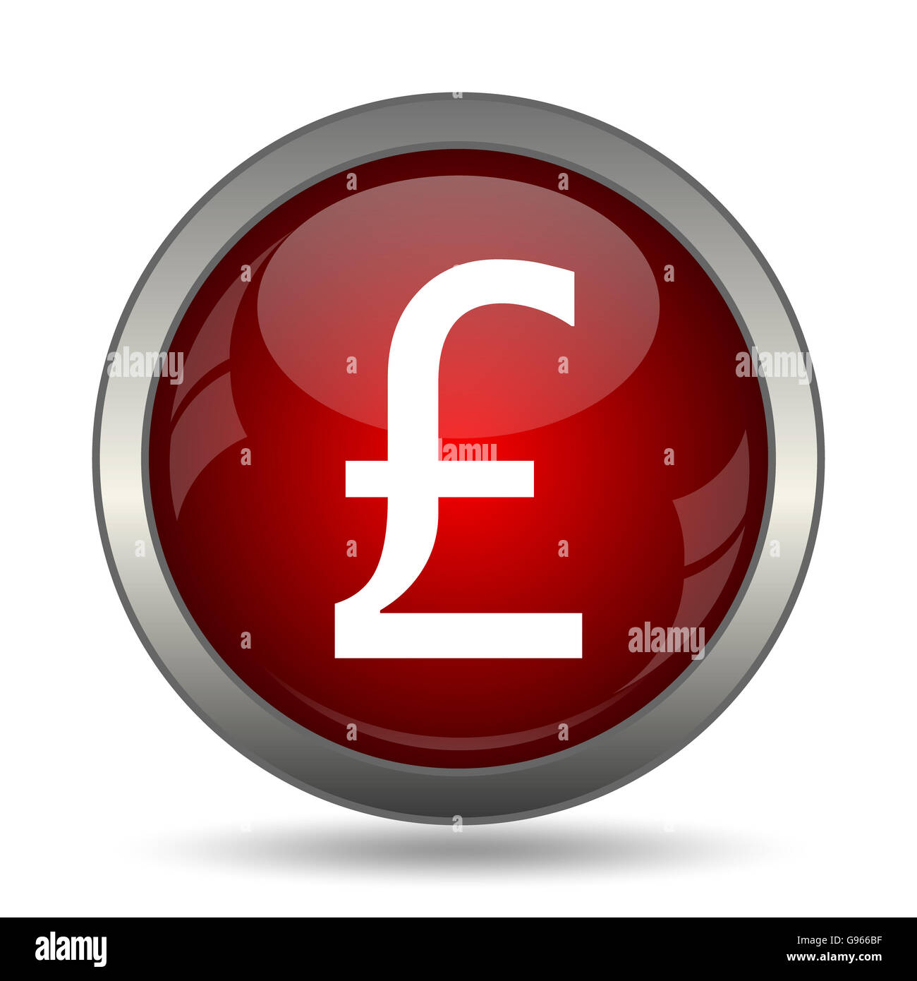 Pound icon. Internet button on white background Stock Photo - Alamy
