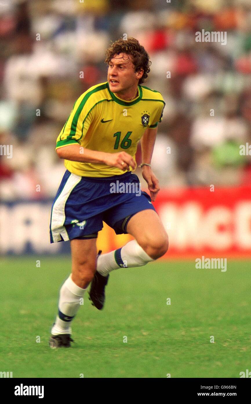 Rodrigo gral celebrates after scoring for brazil hi-res stock ...