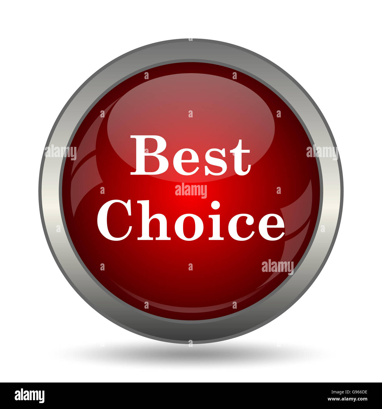 Best choice icon. Internet button on white background Stock Photo - Alamy