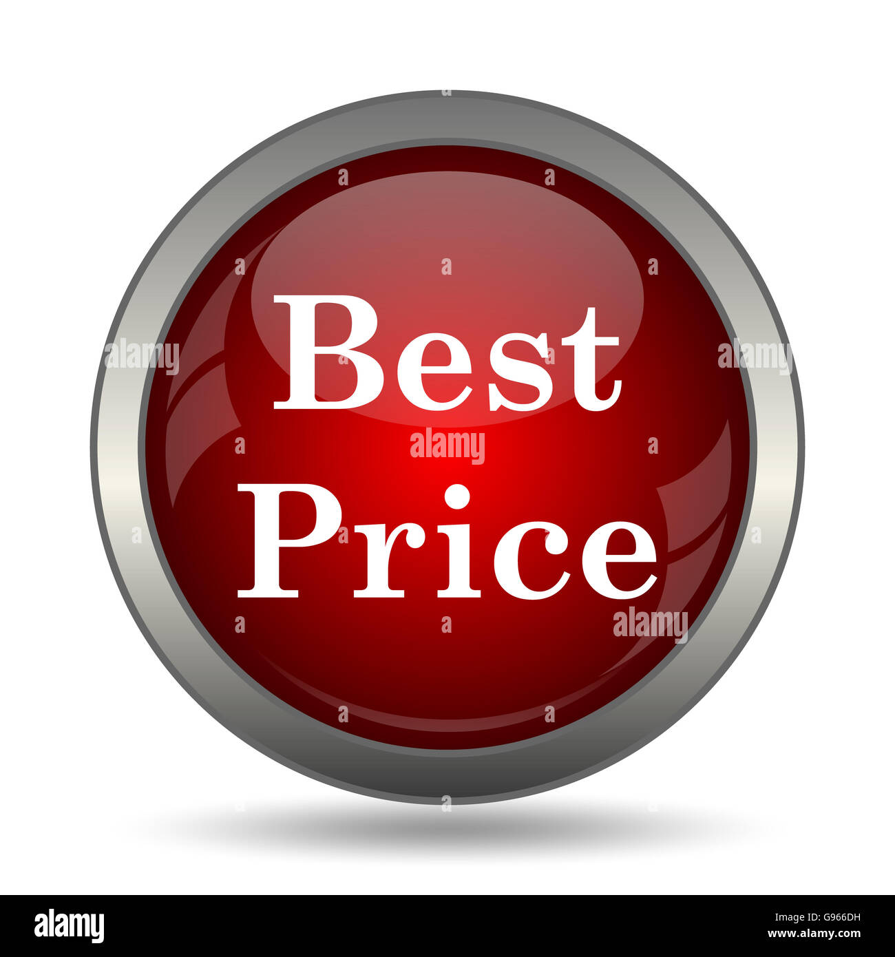 Best price icon. Internet button on white background Stock Photo - Alamy