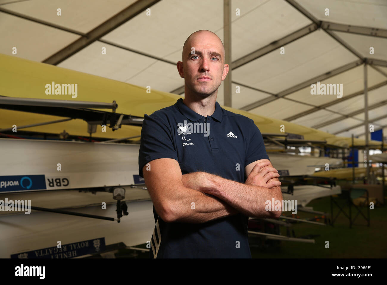 Daniel Brown during the ParalympicsGB Rowing team announcement Stock ...