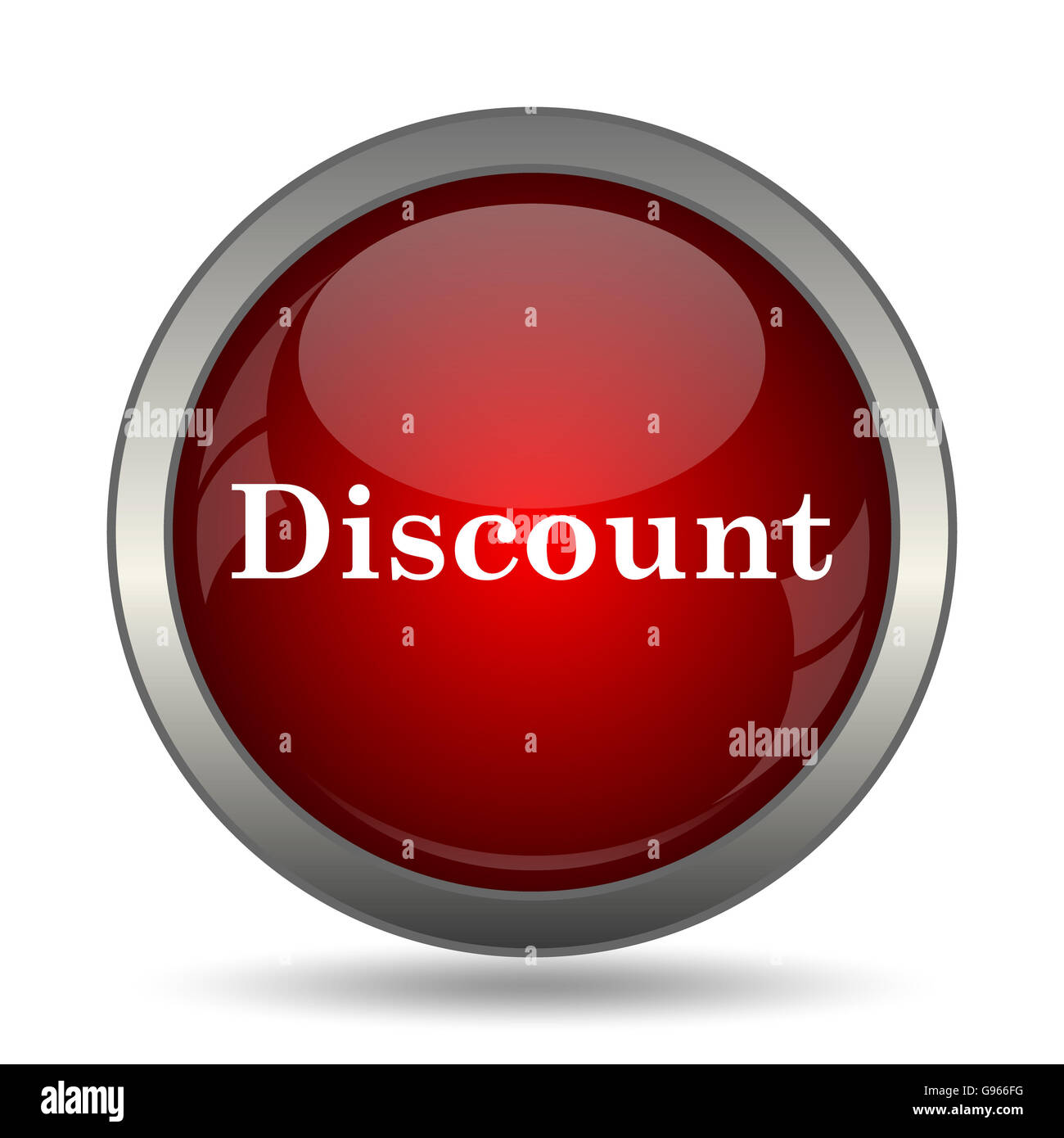 Discount icon. Internet button on white background Stock Photo - Alamy