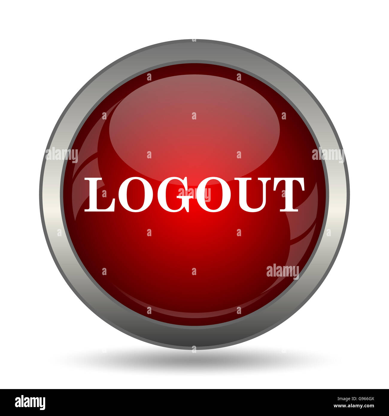 Logout icon. Internet button on white background Stock Photo - Alamy