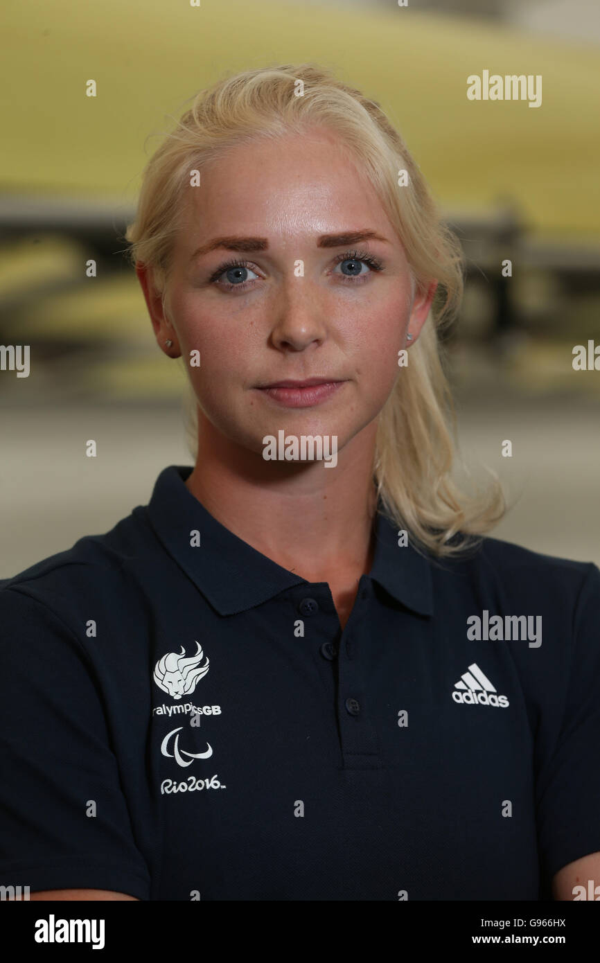 Pam Relph during the ParalympicsGB Rowing team announcement Stock Photo ...