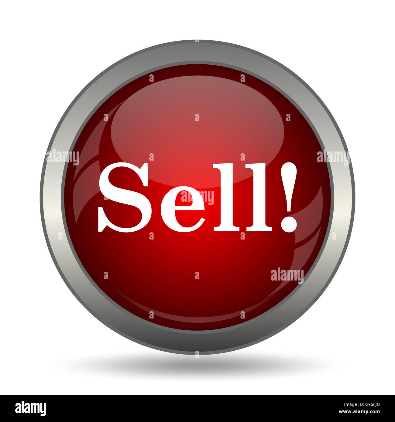 Sell icon. Internet button on white background Stock Photo - Alamy