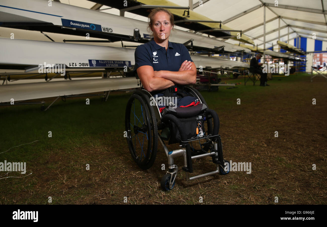 Rachel Morris during the ParalympicsGB Rowing team announcement Stock ...