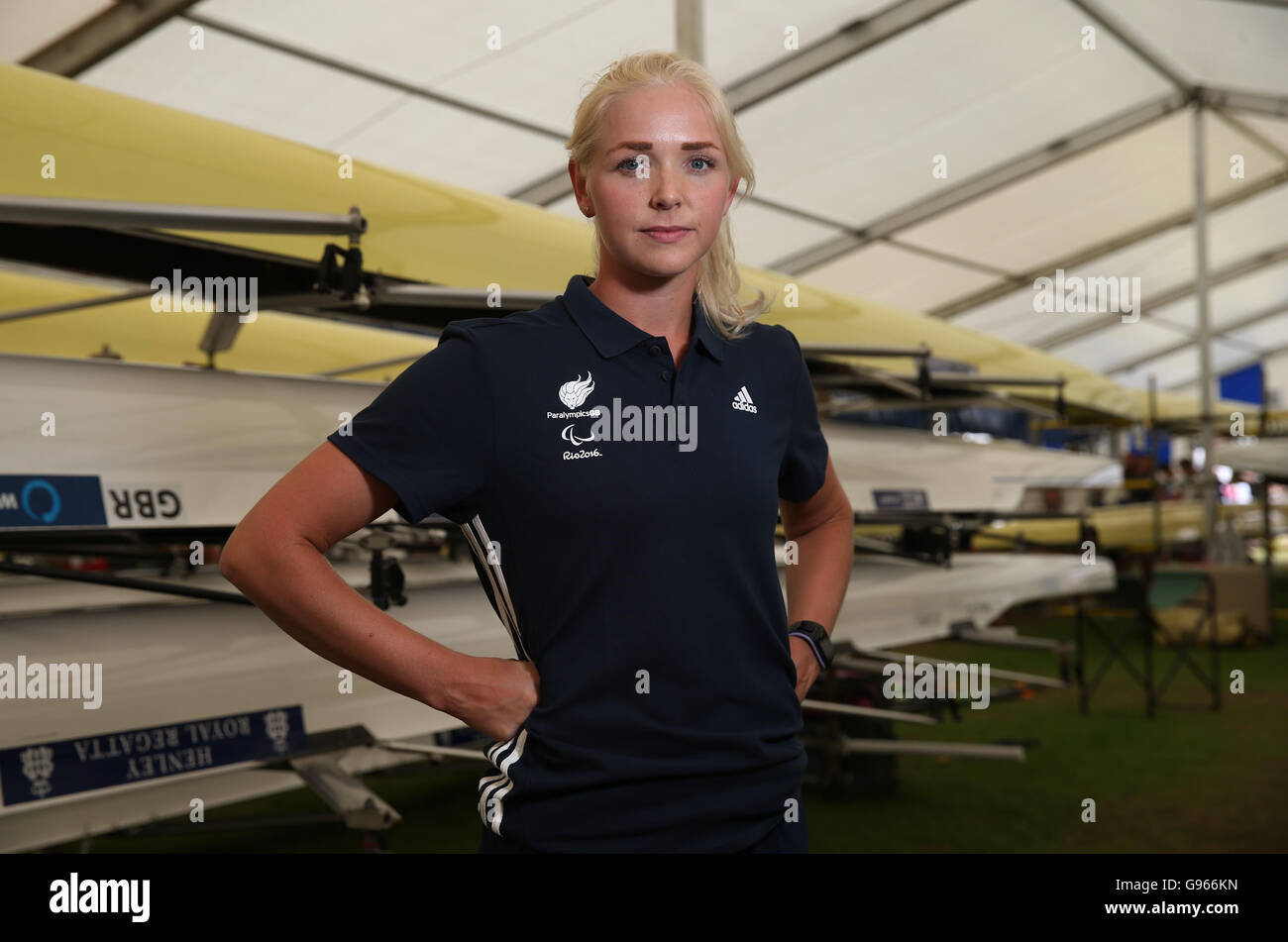 Pam Relph during the ParalympicsGB Rowing team announcement Stock Photo ...