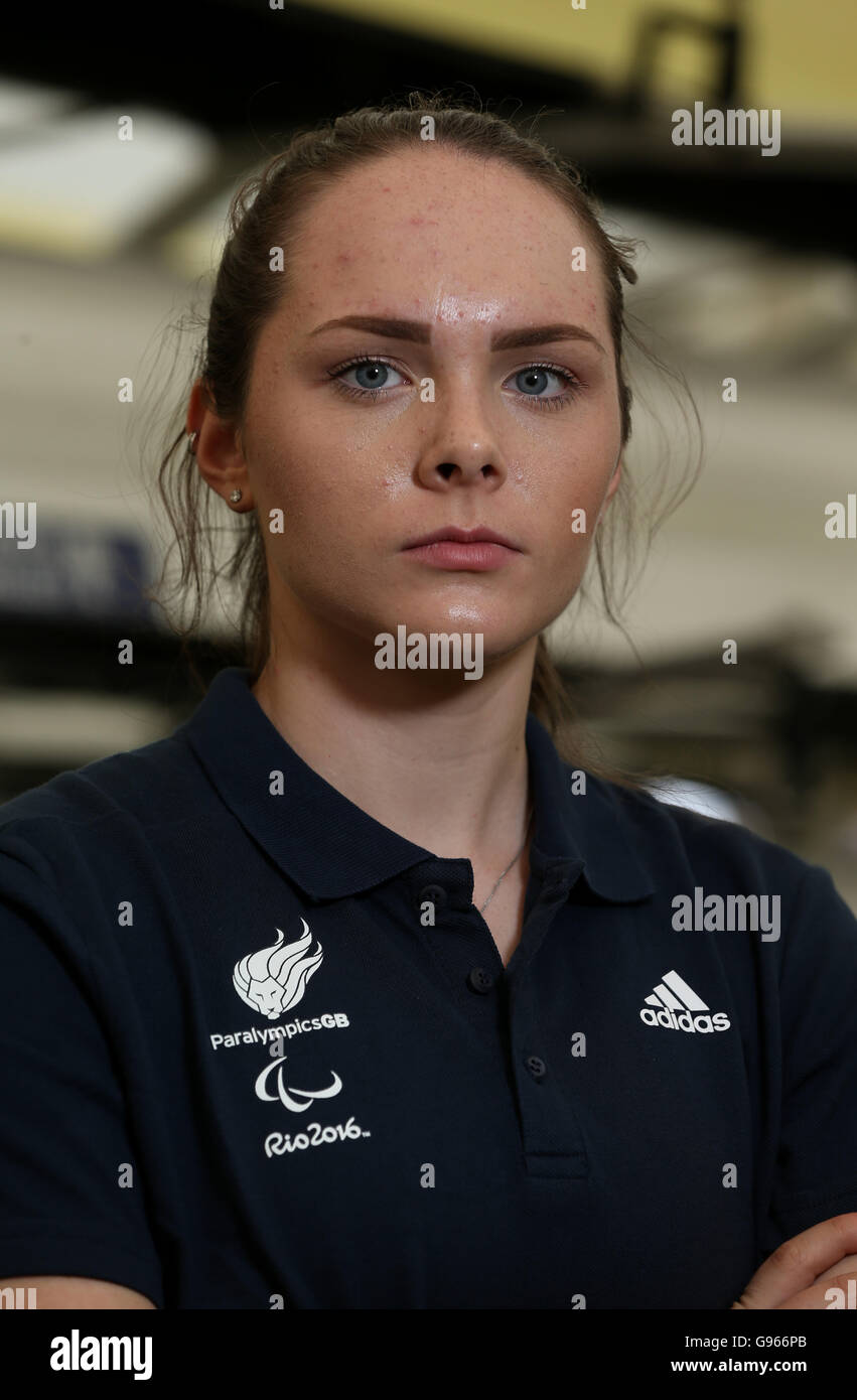 Lauren Rowles during the ParalympicsGB Rowing team announcement Stock ...