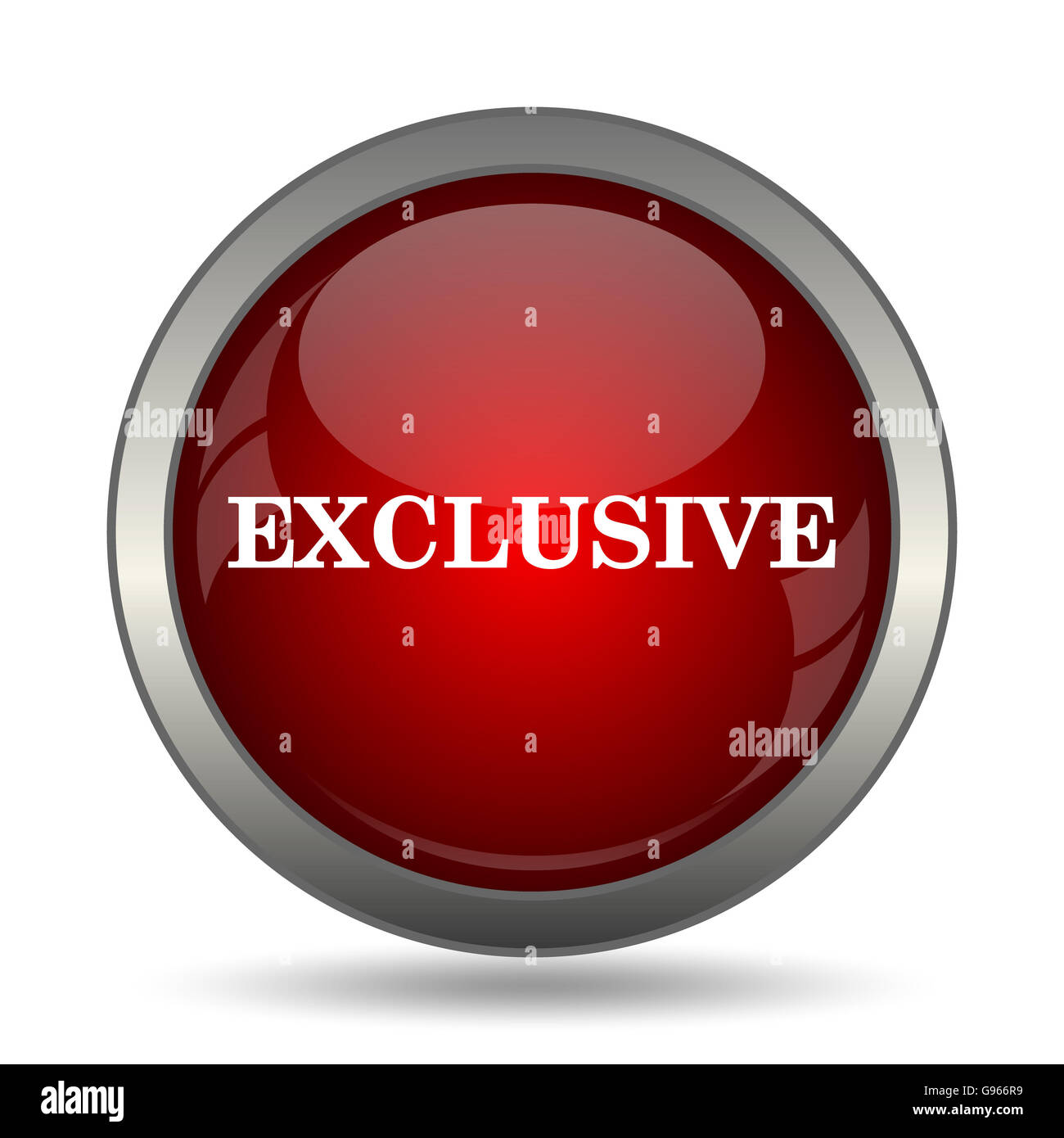 Exclusive icon. Internet button on white background Stock Photo - Alamy