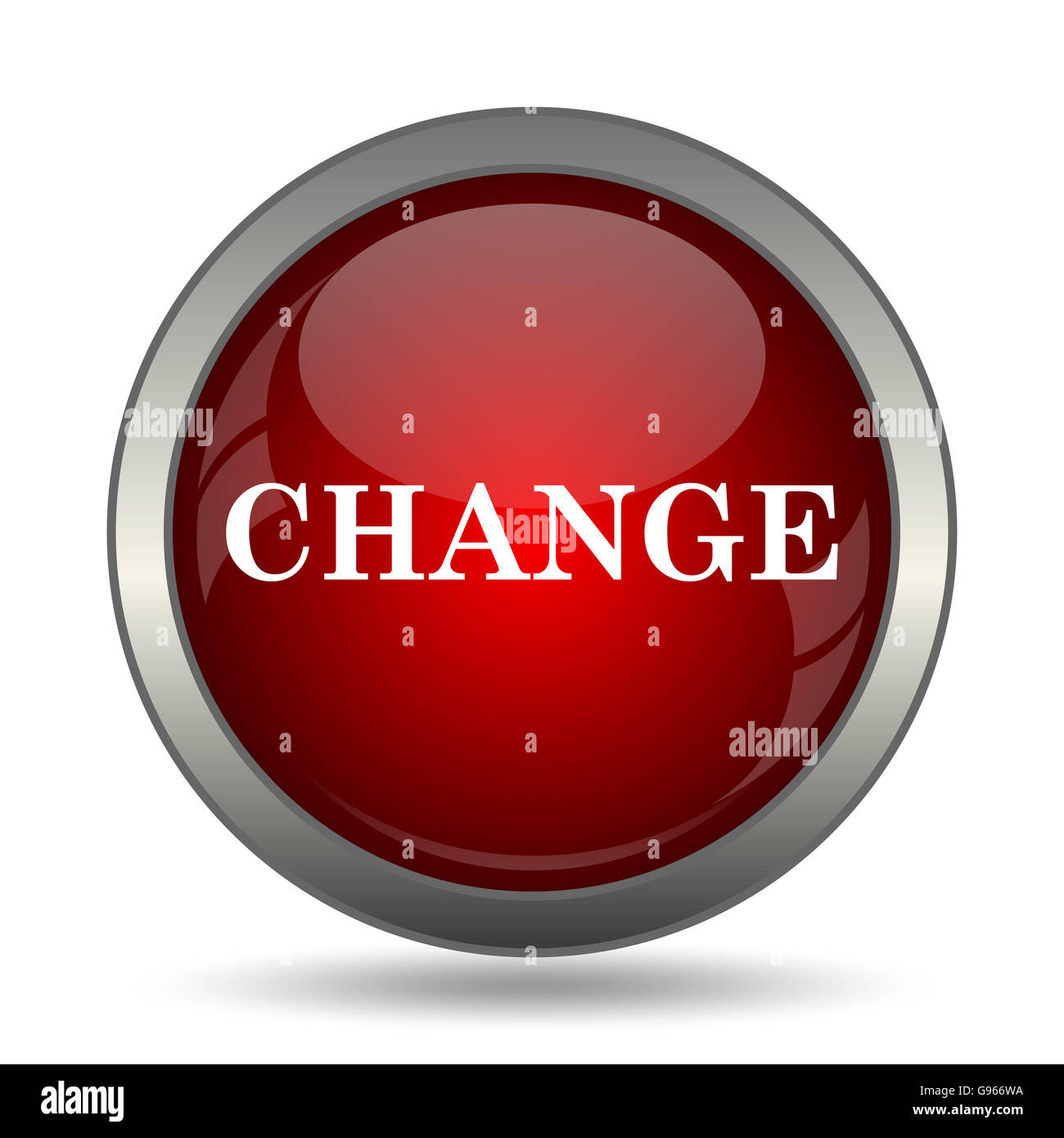 Change icon. Internet button on white background Stock Photo - Alamy