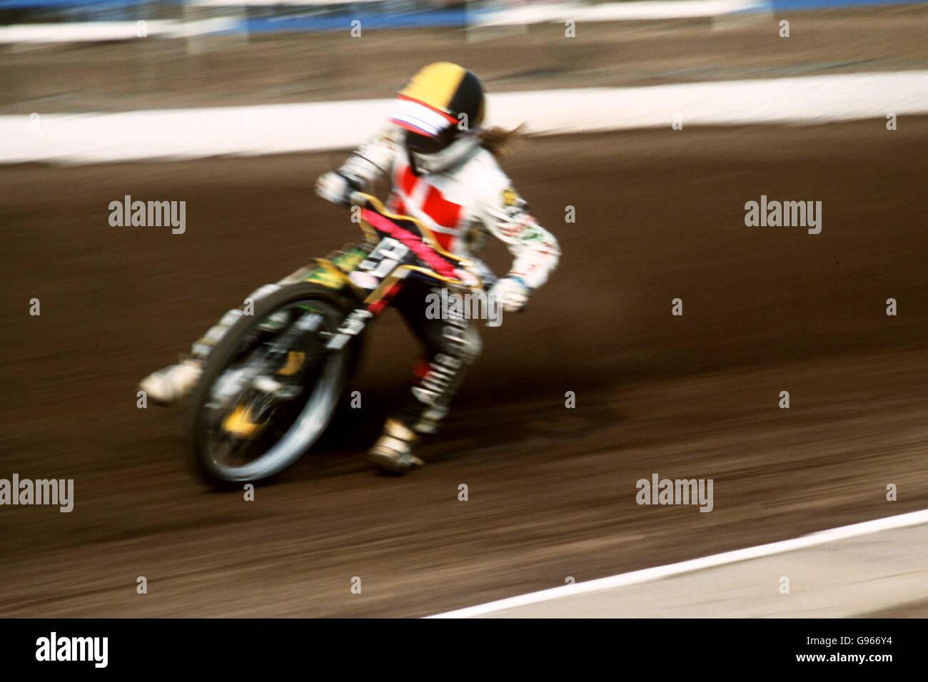 SPEEDWAY. A speedway rider in action Stock Photo - Alamy