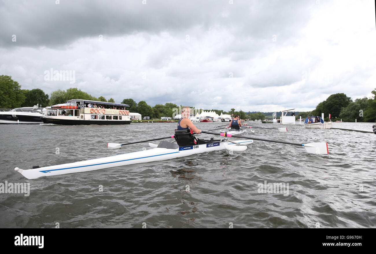 Rachel Morrisduring the ParalympicsGB Rowing team announcement Stock ...