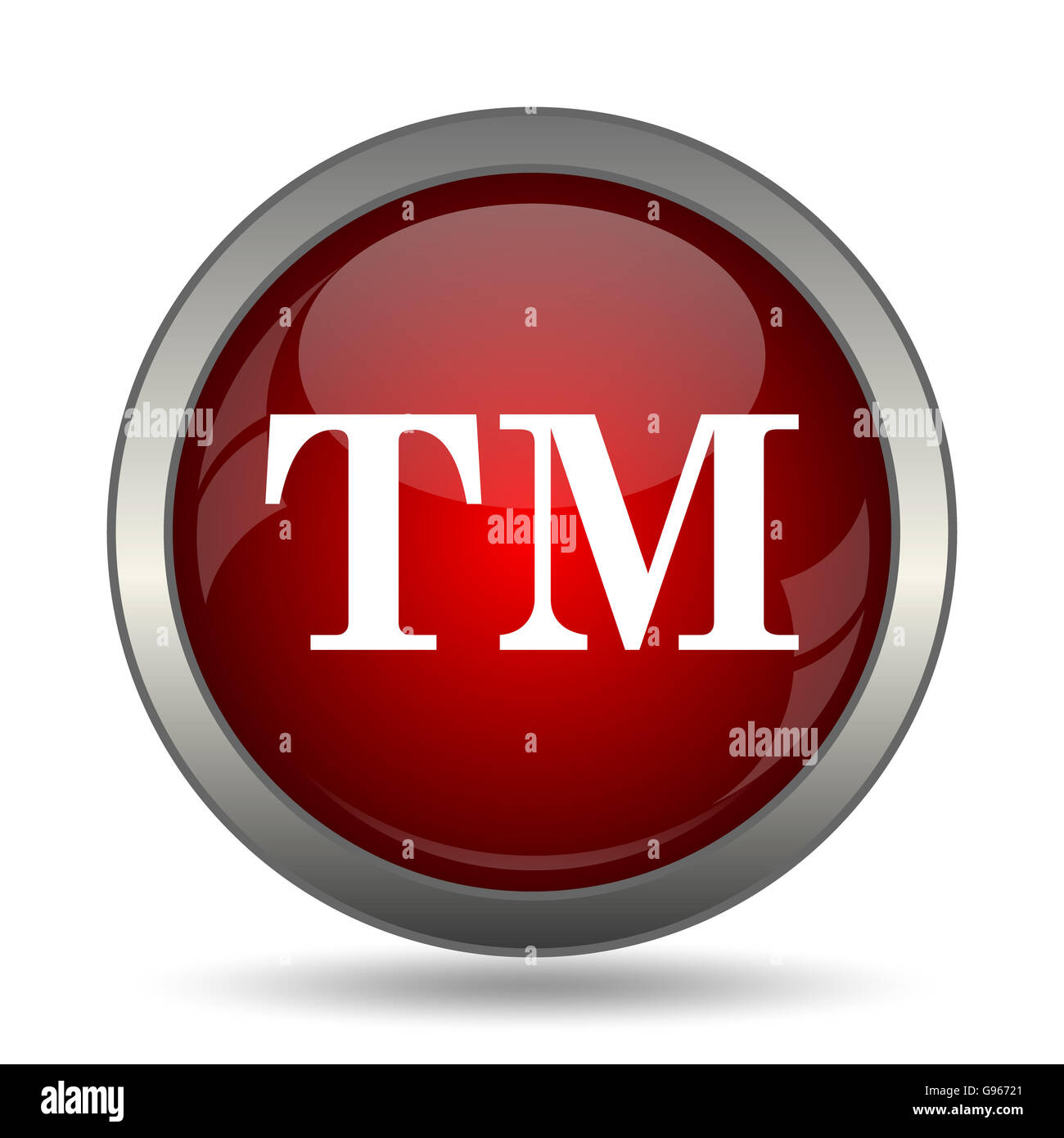 Trade mark icon. Internet button on white background Stock Photo - Alamy