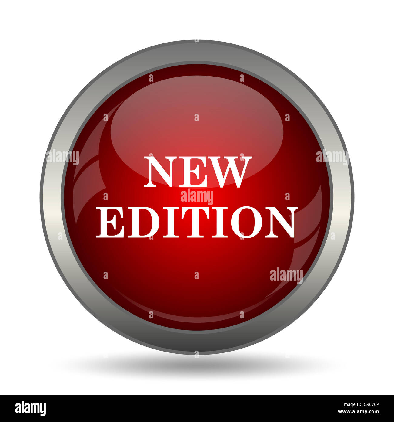 New edition icon. Internet button on white background Stock Photo - Alamy