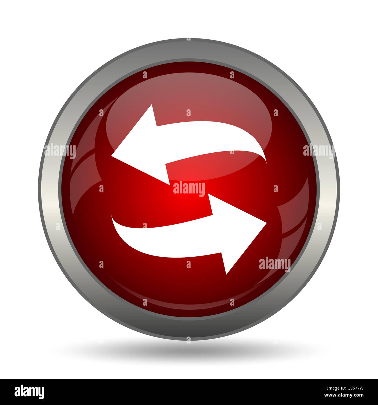 Swap icon. Internet button on white background Stock Photo - Alamy