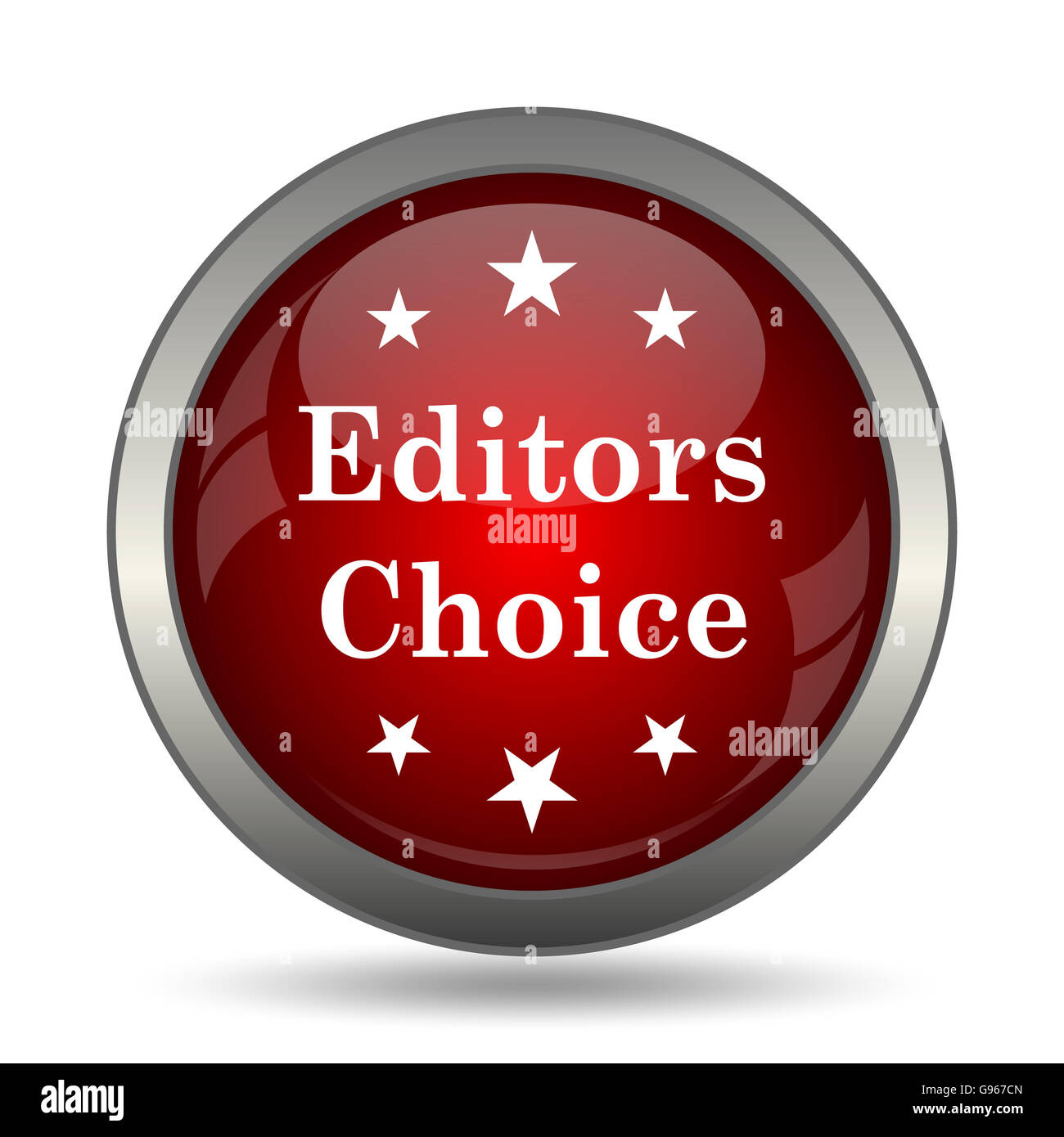 Editors choice icon. Internet button on white background Stock Photo ...