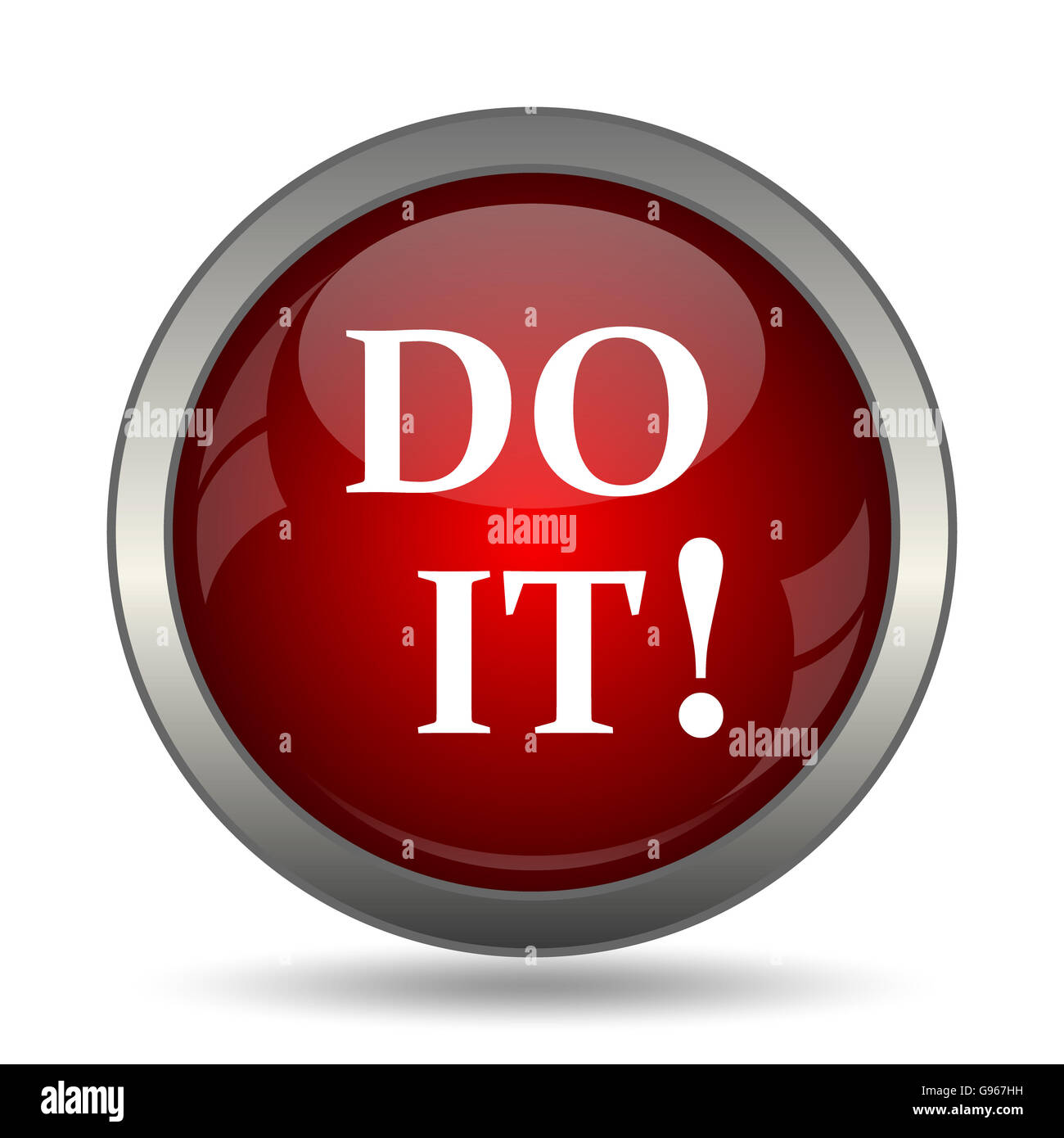 Do it icon. Internet button on white background Stock Photo - Alamy