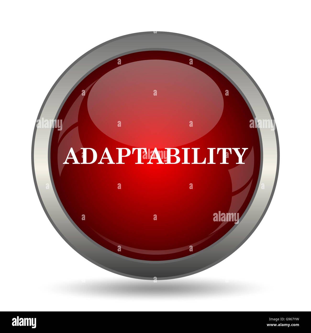 Adaptability icon. Internet button on white background Stock Photo - Alamy