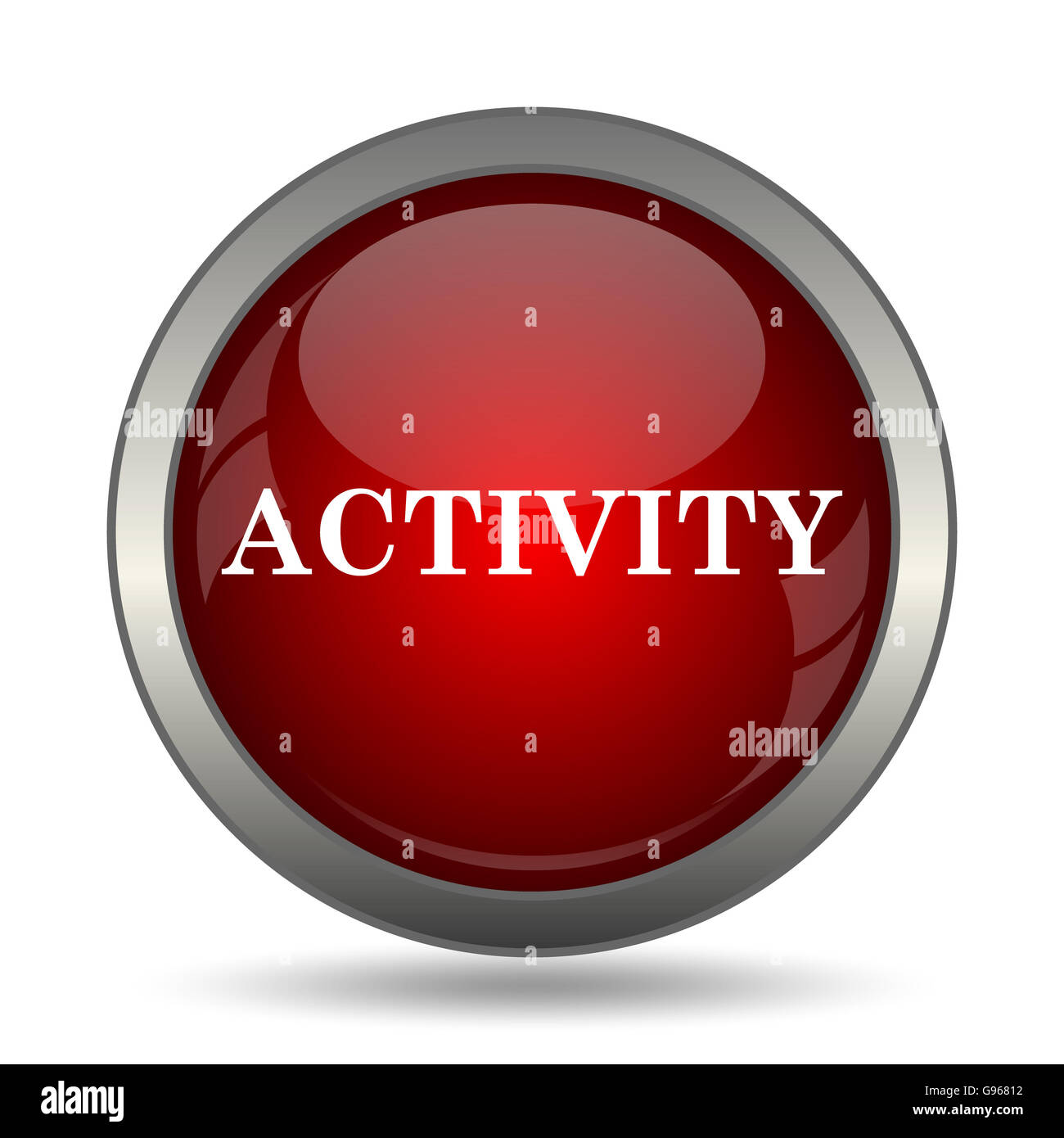 Activity icon. Internet button on white background Stock Photo - Alamy
