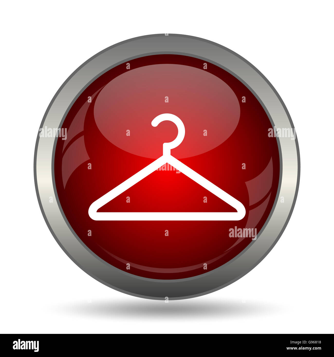 Hanger icon. Internet button on white background Stock Photo - Alamy