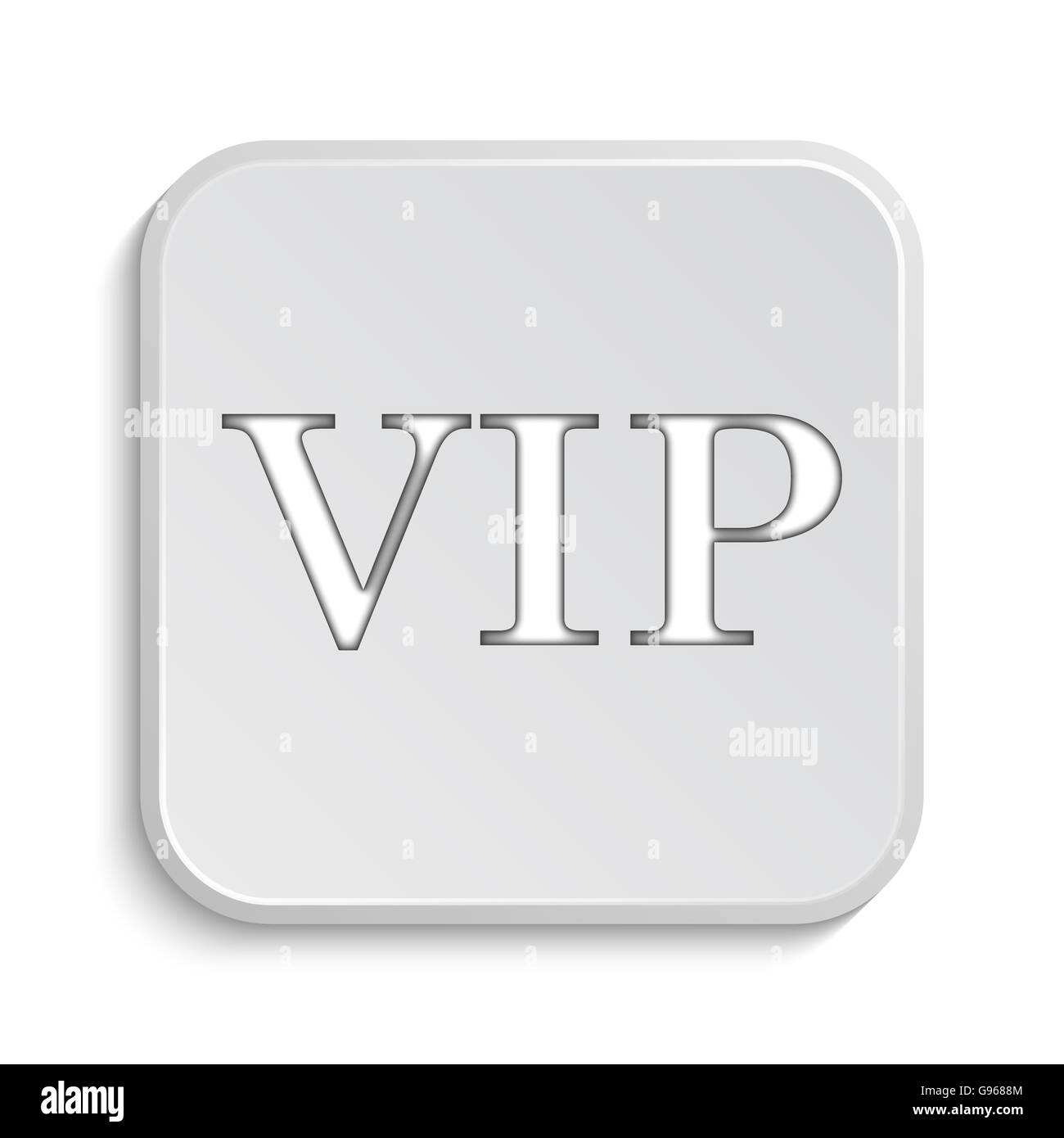 VIP icon. Internet button on white background Stock Photo - Alamy